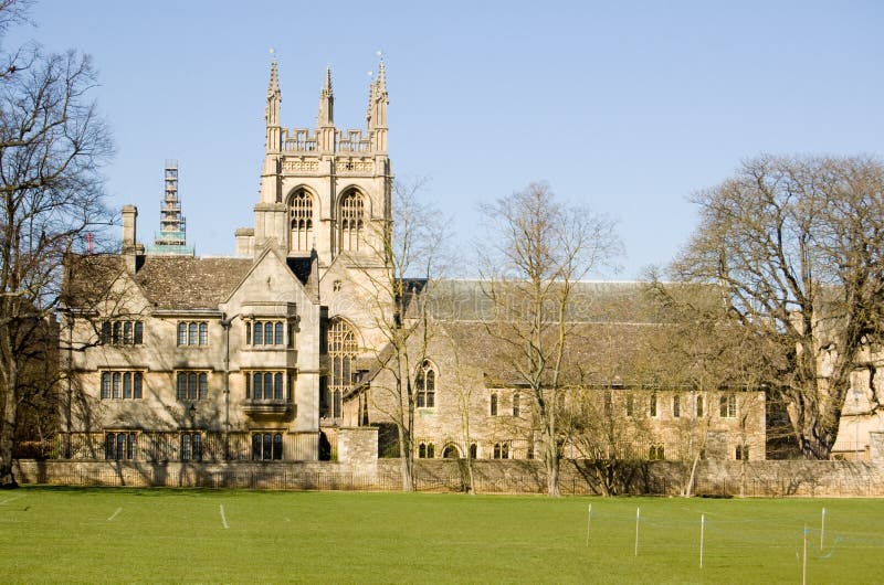 Merton College, Oxford University Stock Image - Image of place, merton ...