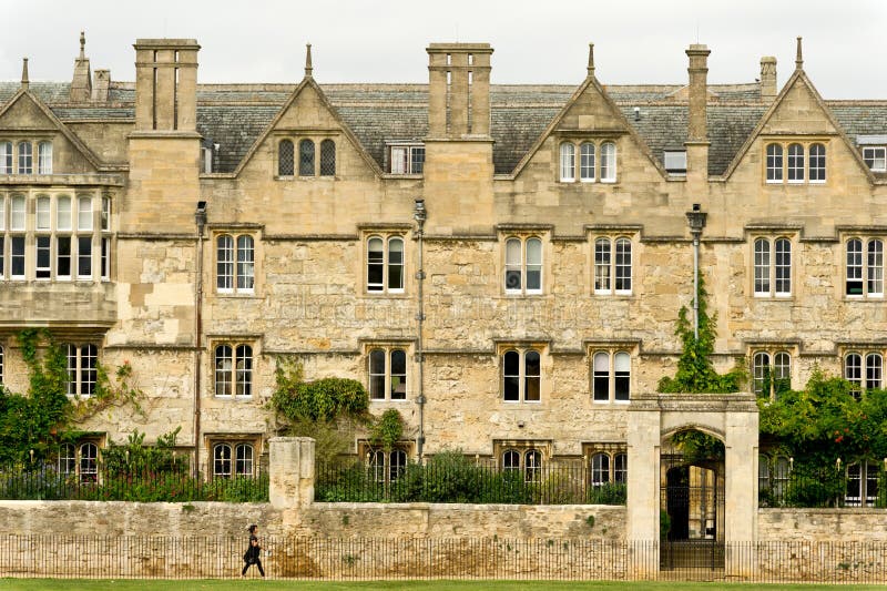 Merton College, Oxford University, England Stock Photo - Image of elite ...