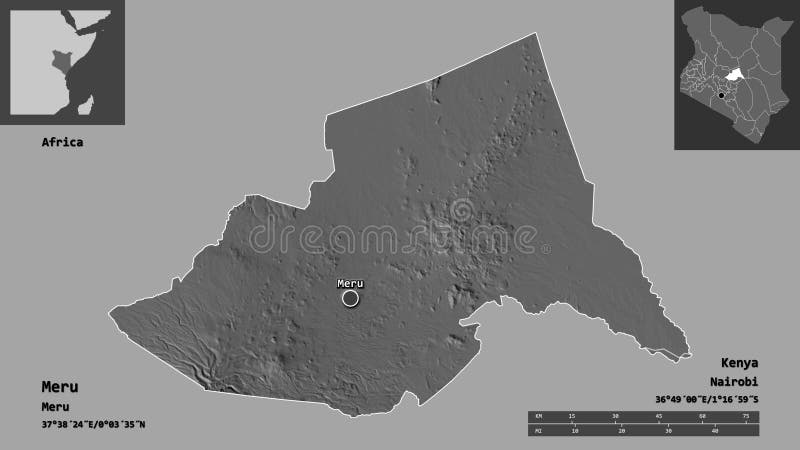 Meru, County of Kenya,. Previews. Bilevel Stock Illustration ...