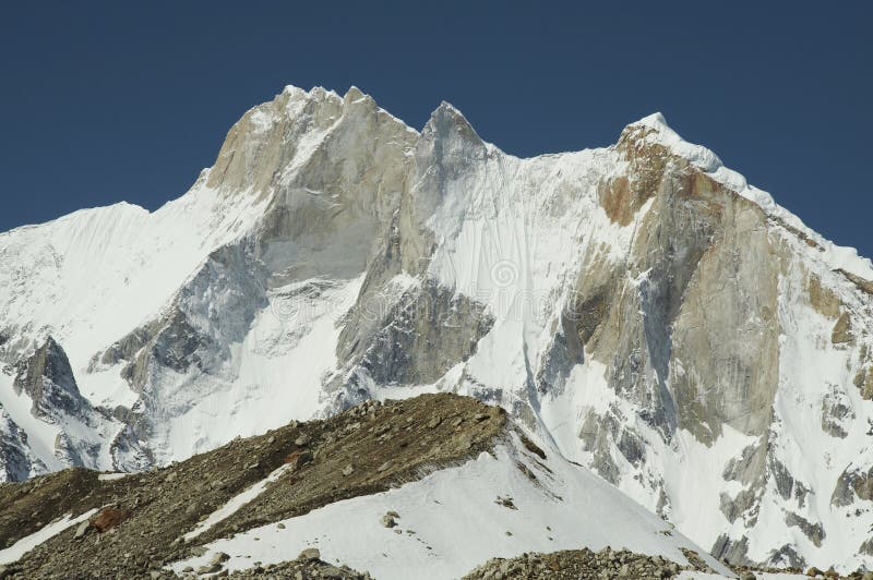 Meru peak stock image. Image of india, mountaineering - 2522435