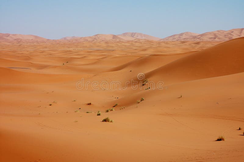 Merzouga in Morocco stock photo. Image of morocco, remote - 209806608