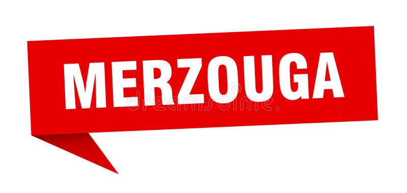 Merzouga Sticker. Merzouga Signpost Pointer Sign Stock Vector ...