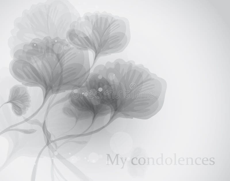 Mes sincères condoléances illustration de vecteur. Illustration du ...