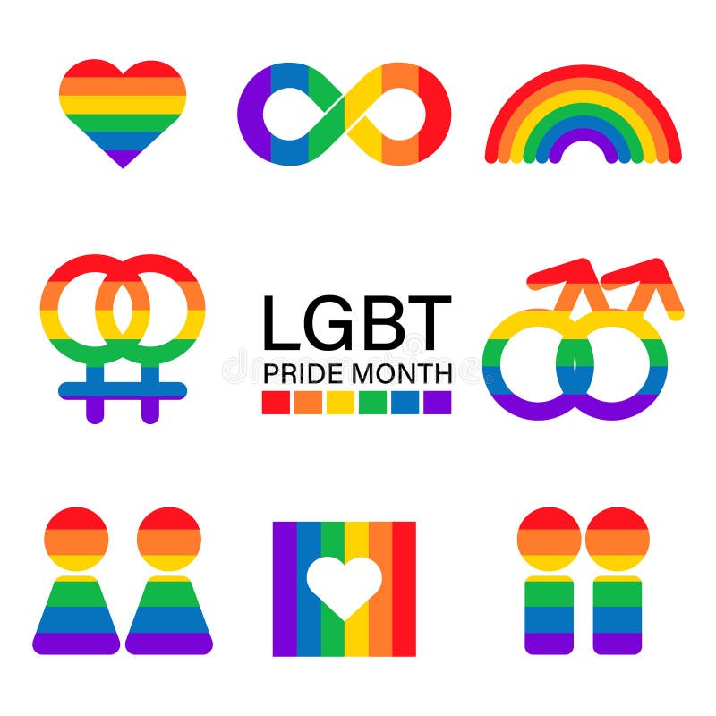 Mes Del Orgullo Lgbt En Junio. Ilustración del Vector - Ilustración de ...