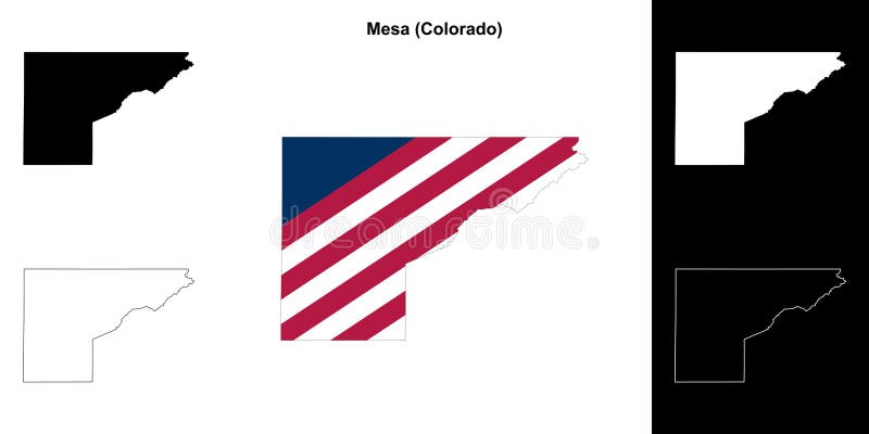 Mesa outline map stock vector. Illustration of mesa - 323856653