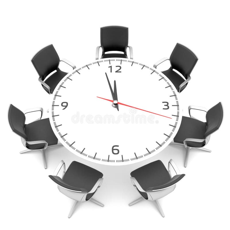 Reunión De Mesa Redonda Ilustraciones Stock, Vectores, Y Clipart ...