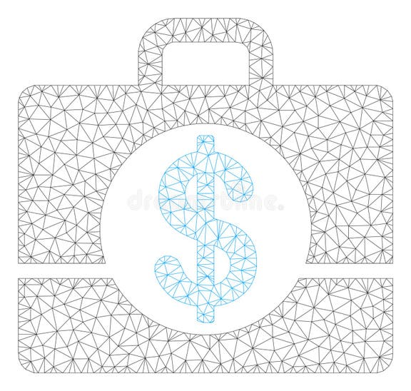 Accounting Case Polygonal Frame Vector Mesh Illustration Stock Vector ...