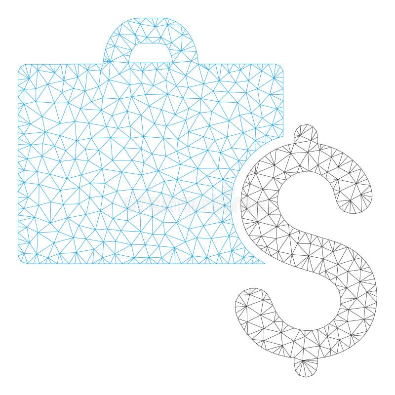 Accounting Polygonal Frame Vector Mesh Illustration Stock Vector ...