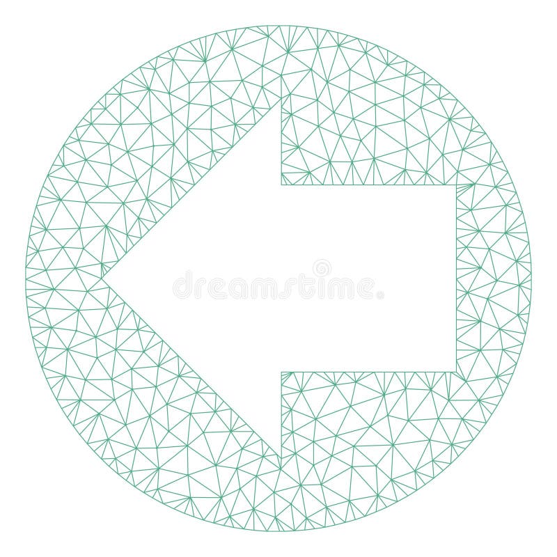 Back Direction Vector Mesh Network Model Stock Vector - Illustration of ...