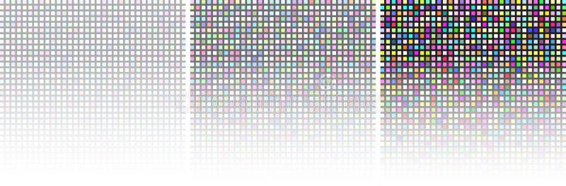 Mesh Backgrounds Set. Screen Patterns. Abstract Gradient Banners ...