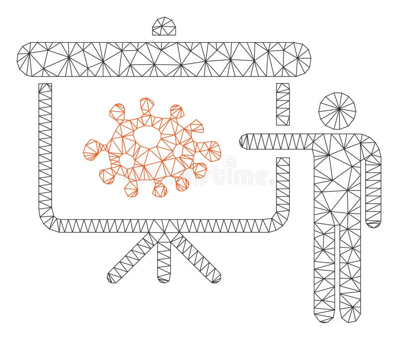 Bacteria Lecture Vector Mesh 2D Model Stock Vector - Illustration of ...
