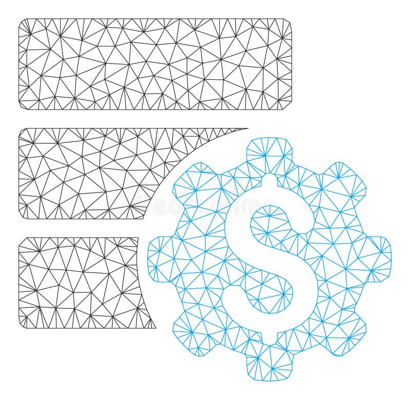 Bank Database Options Vector Mesh 2D Model Stock Vector - Illustration ...