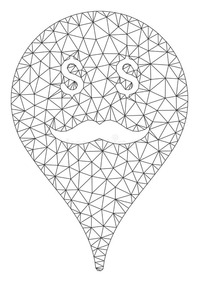 Banker Smiley Map Marker Vector Mesh Wire Frame Model Stock Vector ... Banker Smiley Map Marker Vector Mesh Wire Frame Model Stock Vector ...