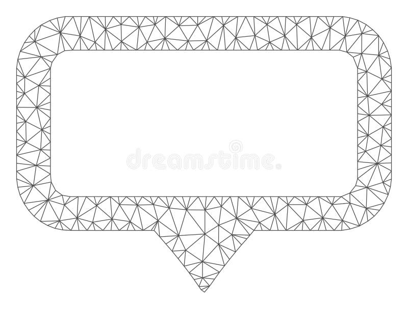 Banner Map Marker Vector Mesh Wire Frame Model Stock Vector ...