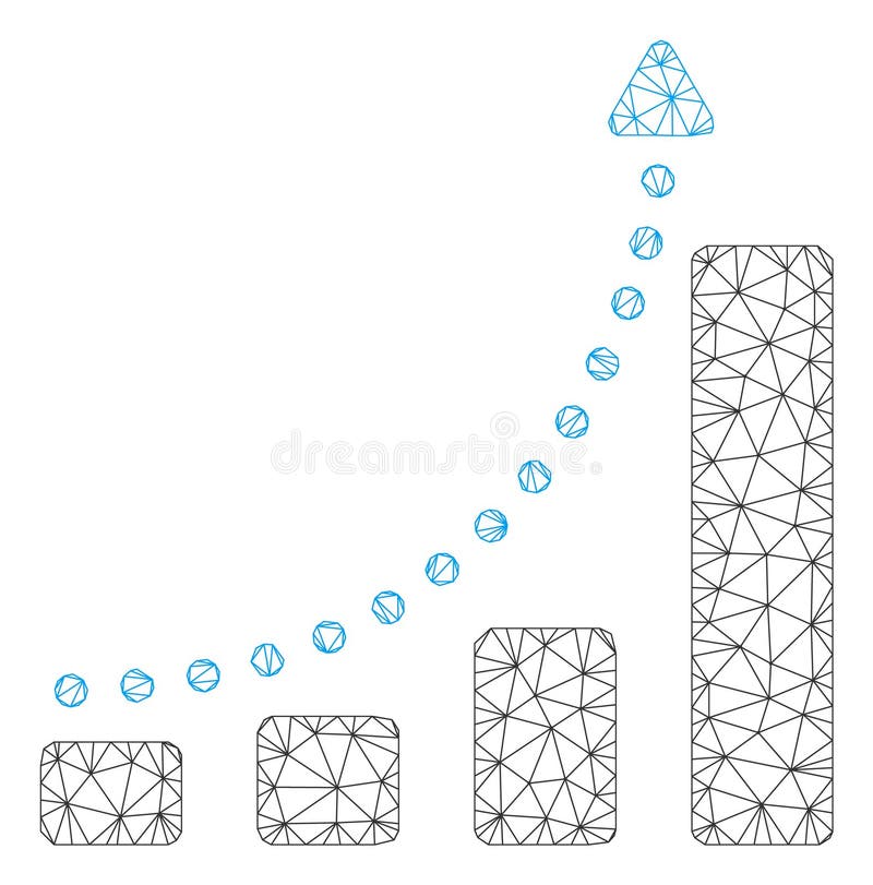 Bar Chart Trend Vector Mesh Wire Frame Model Stock Vector ... Bar Chart Trend Vector Mesh Wire Frame Model Stock Vector ...