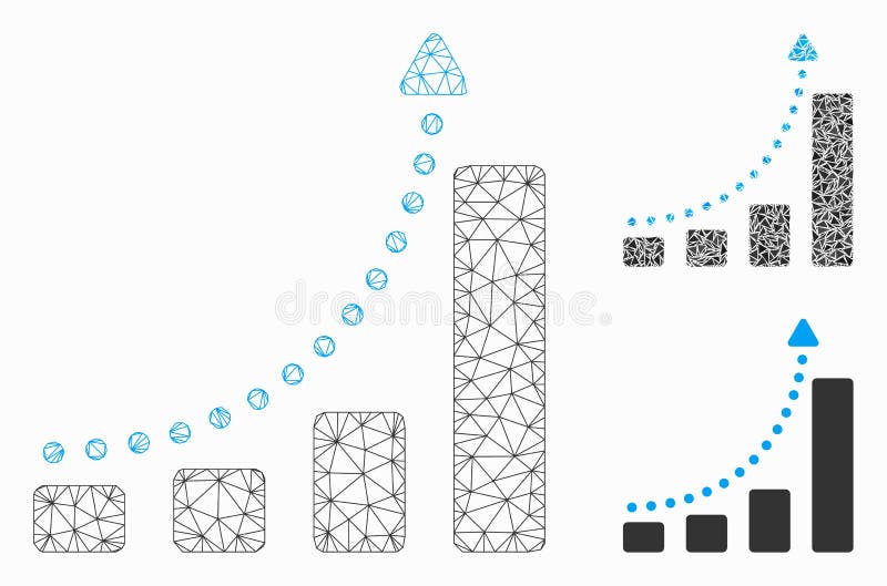 Bar Chart Trend Vector Mesh 2D Model and Triangle Mosaic Icon Stock ... Bar Chart Trend Vector Mesh 2D Model and Triangle Mosaic Icon Stock ...