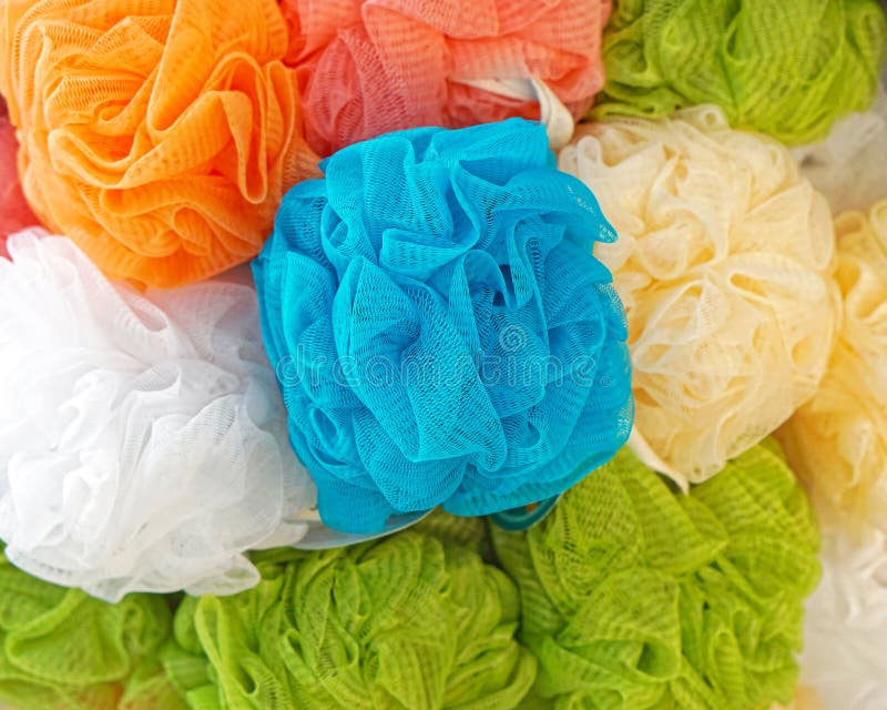 Mesh bath stock photo. Image of sponge, plastic, mesh - 81708986