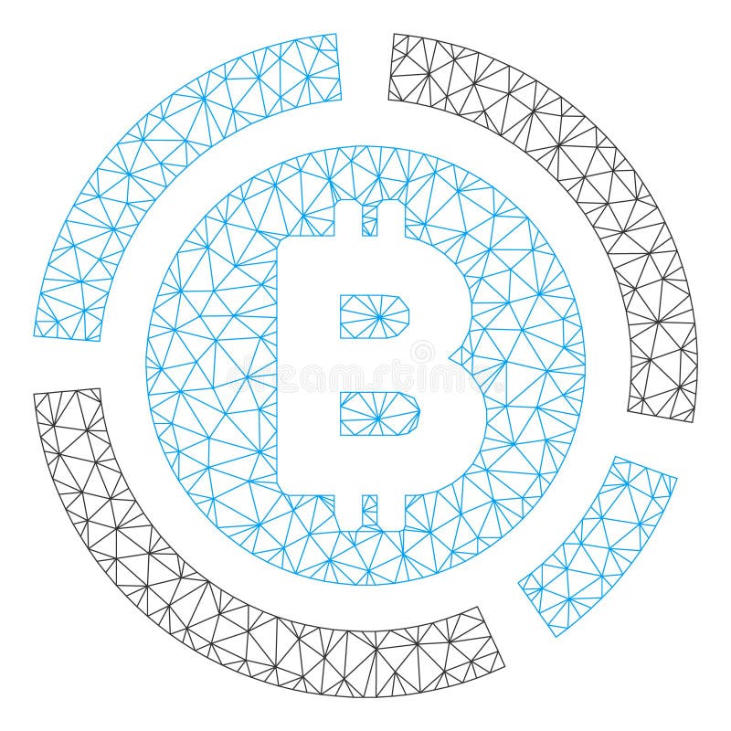 Bitcoin Diagram Vector Mesh Network Model Stock Vector - Illustration ...
