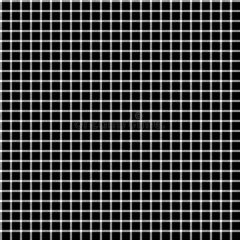 Mesh Black Check Ornament Seamless Pattern Stock Vector - Illustration ...