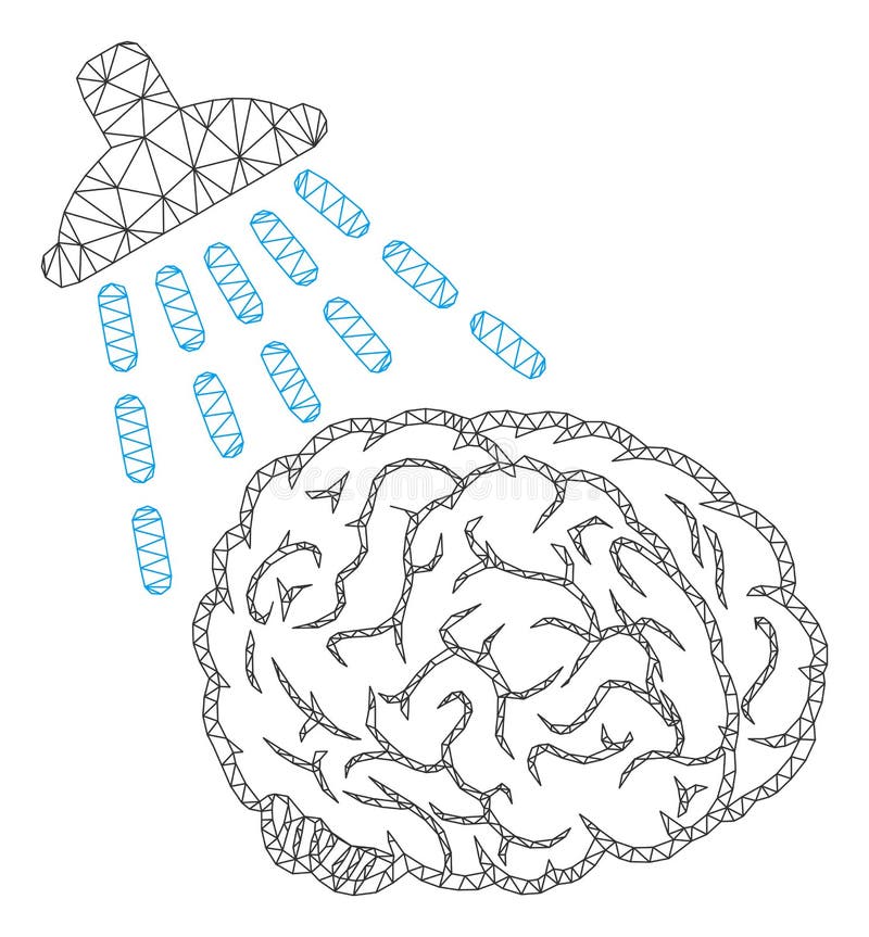Brain Washing Mosaic Icon Of Rugged Parts Stock Vector - Illustration ...