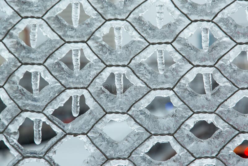Mesh Chain-link, Which is Very Icy in Winter. the Honeycomb Texture is ...