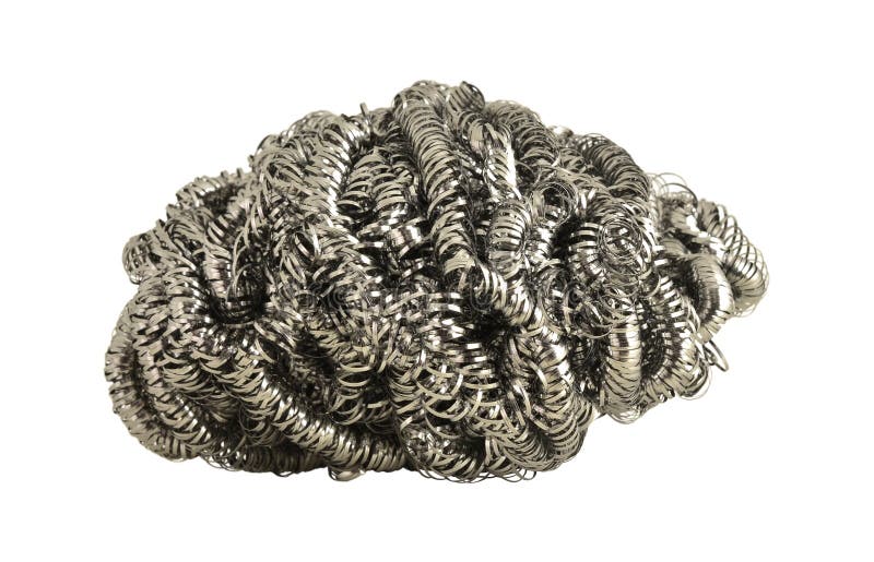 Mesh for cleaning utensils stock image. Image of iron - 83743479