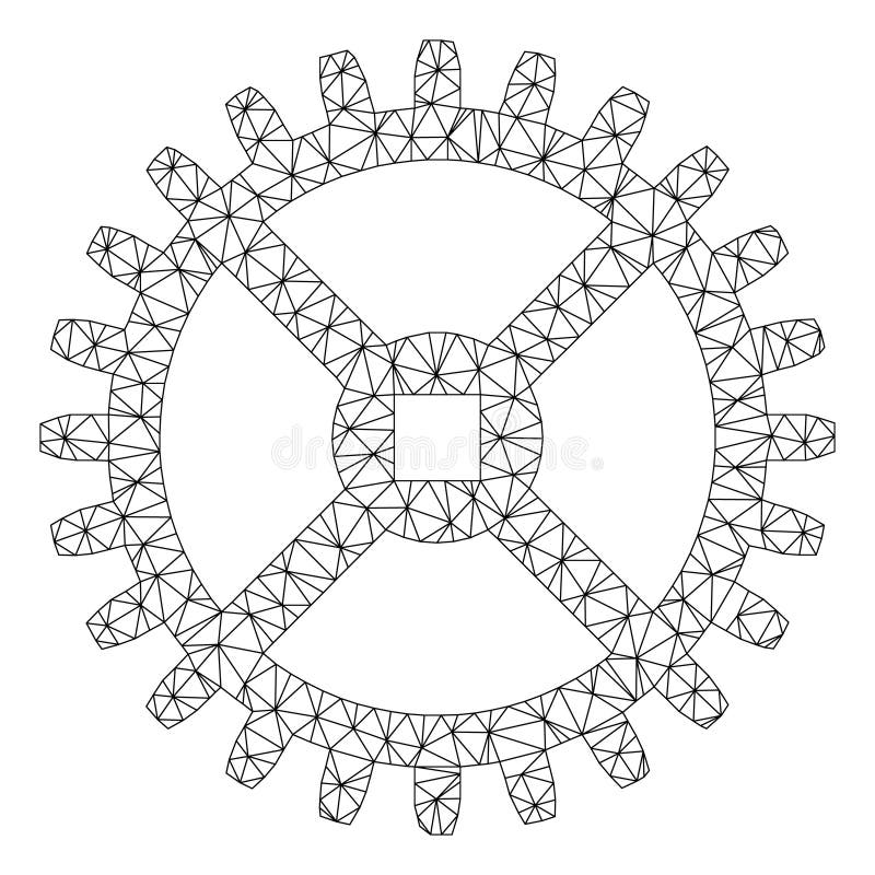 Tooth wheel logo stock vector. Illustration of emblem - 15082237