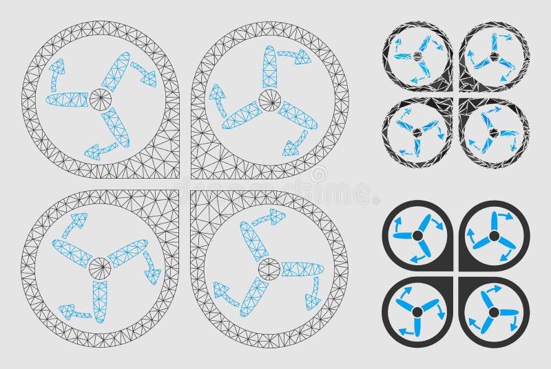 Copter Screws Rotation Vector Mesh Wire Frame Model and Triangle Mosaic ... Copter Screws Rotation Vector Mesh Wire Frame Model and Triangle Mosaic ...