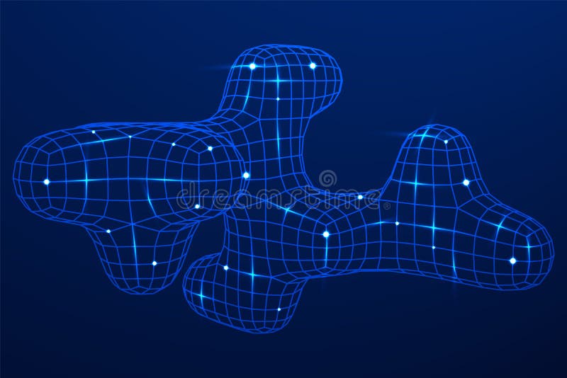 Mesh Cubes element. stock vector. Illustration of poly - 94526491