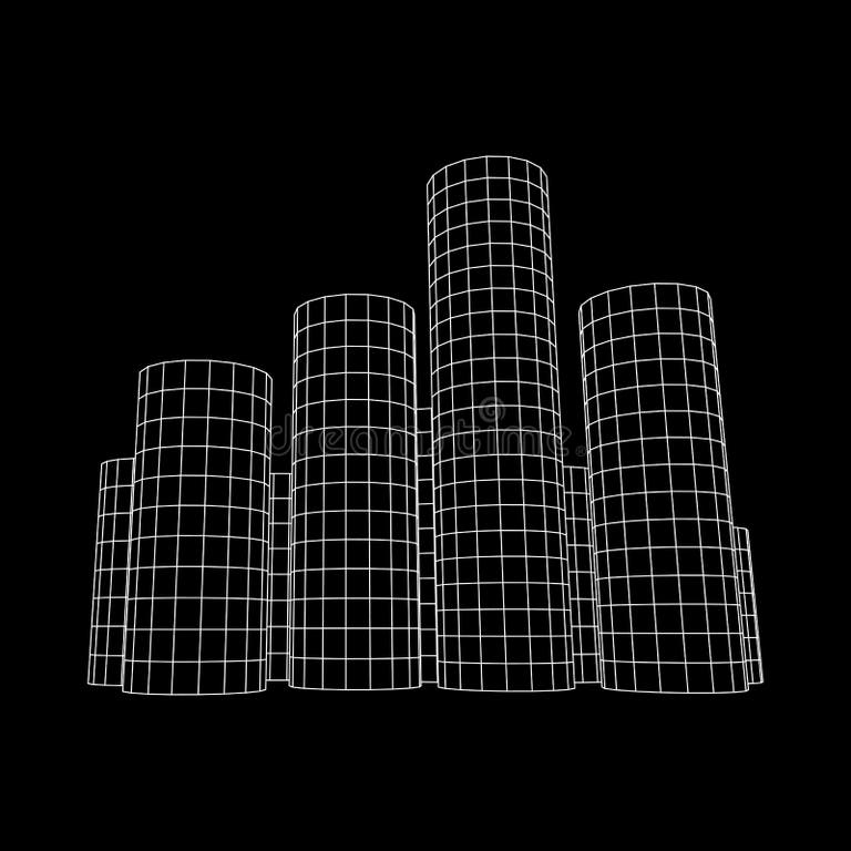 Cylinder Skyscraper Stock Illustrations – 99 Cylinder Skyscraper Stock ...
