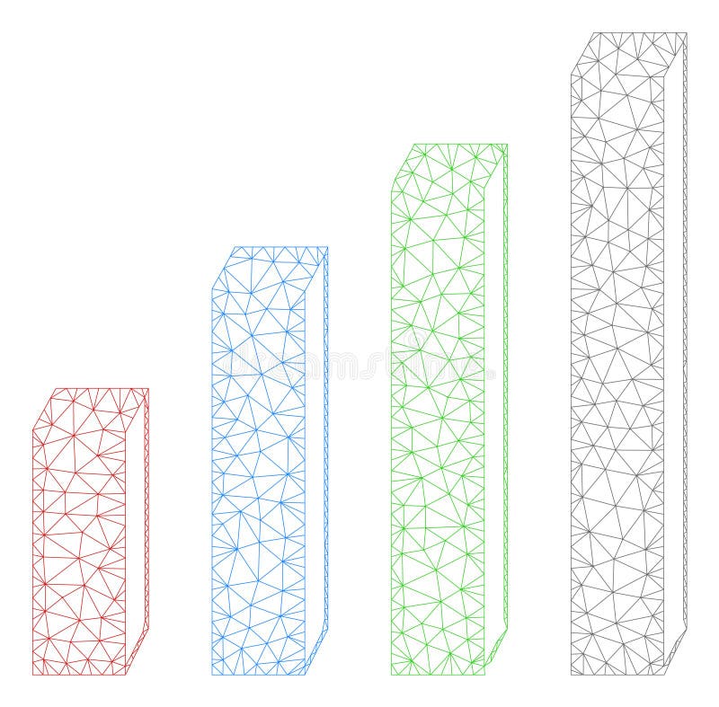 3D Bar Chart Polygonal Frame Vector Mesh Illustration Stock Vector ... 3D Bar Chart Polygonal Frame Vector Mesh Illustration Stock Vector ...