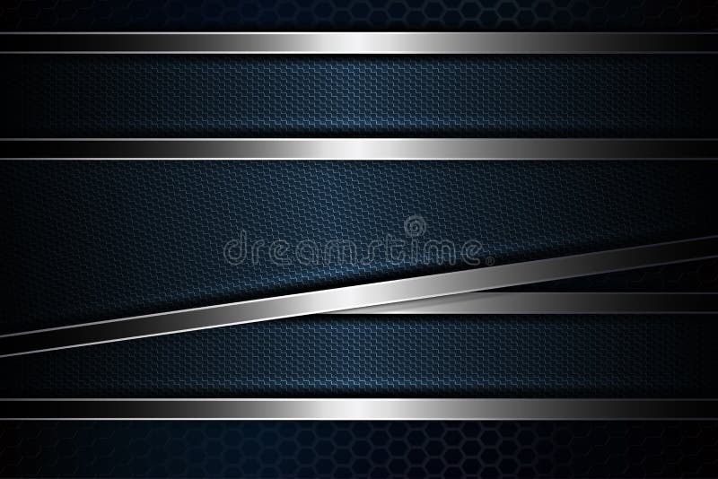 Mesh Design with Blue Textured Frames with a Metallic Border Stock ...