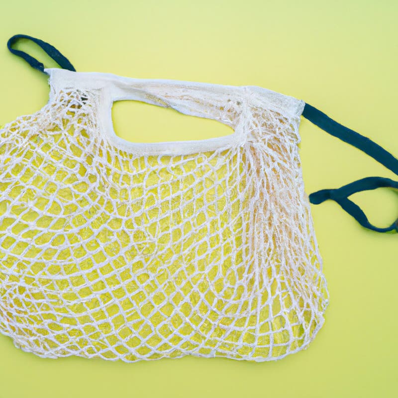 Mesh Eco Bag. Natural and Biodegradable Material Pouch Stock Photo ...