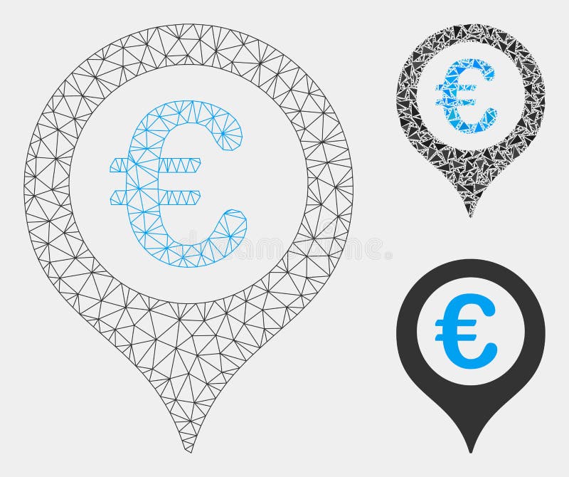 Euro Map Marker Vector Mesh 2D Model and Triangle Mosaic Icon Stock ... Euro Map Marker Vector Mesh 2D Model and Triangle Mosaic Icon Stock ...
