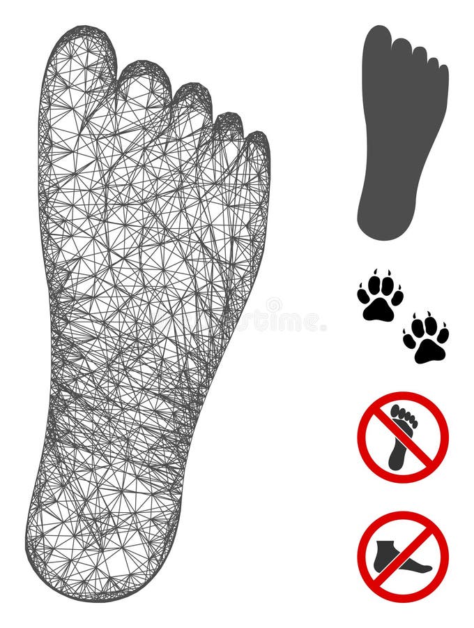 Foot Wireframe Stock Illustrations – 465 Foot Wireframe Stock ...