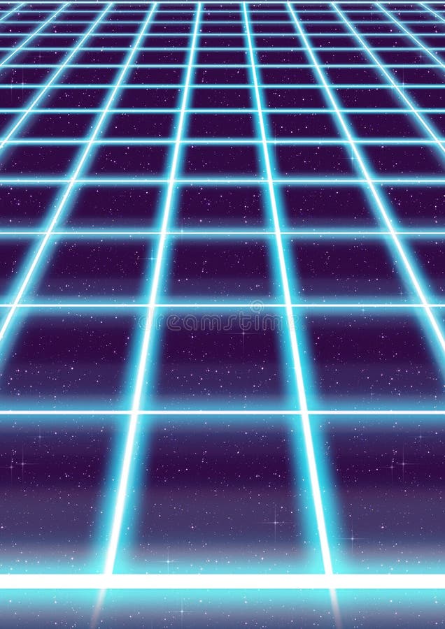 Mesh glows in the space stock illustration. Illustration of science ...