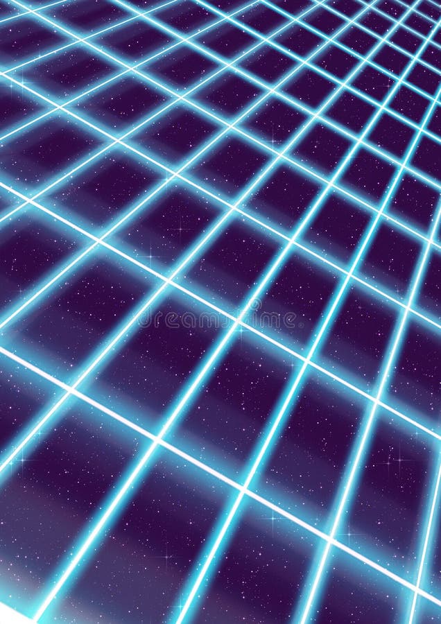Mesh glows in the space stock illustration. Illustration of concept ...