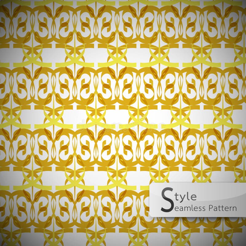 Mesh Gold Vintage Geometric Seamless Pattern Vector Illustration Stock ...