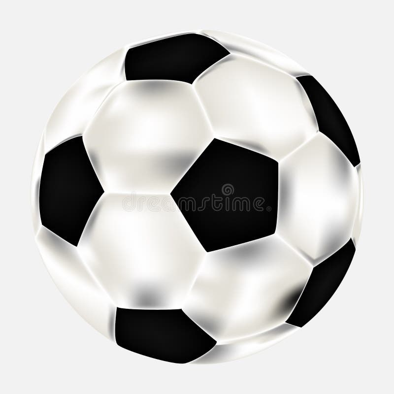 Mesh Gradient Illustration of a Soccer Ball Stock Illustration ...