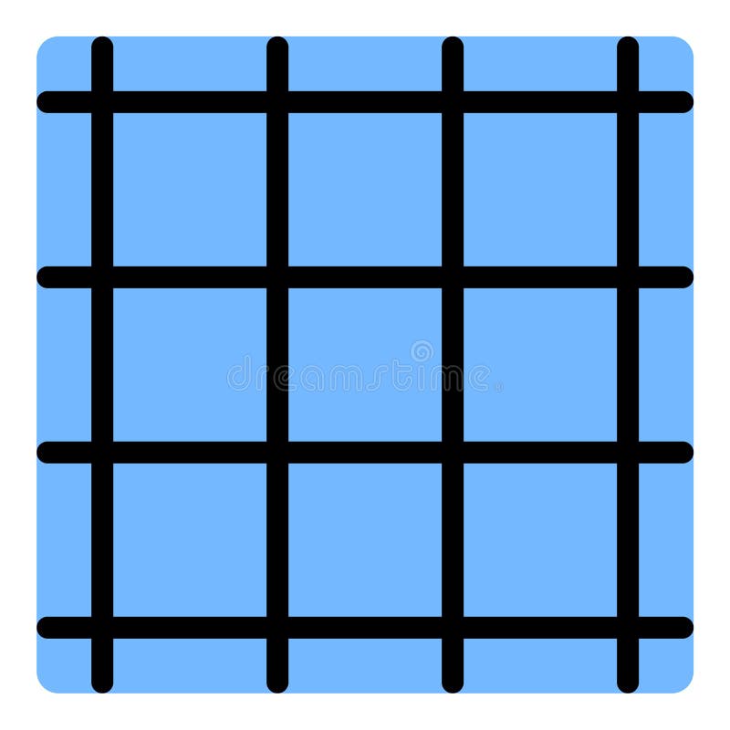 Mesh Icon Flat Line Style Illustration Representing Netting or ...