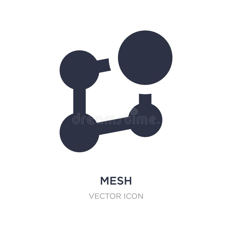 Mesh Icon on White Background. Simple Element Illustration from UI ...