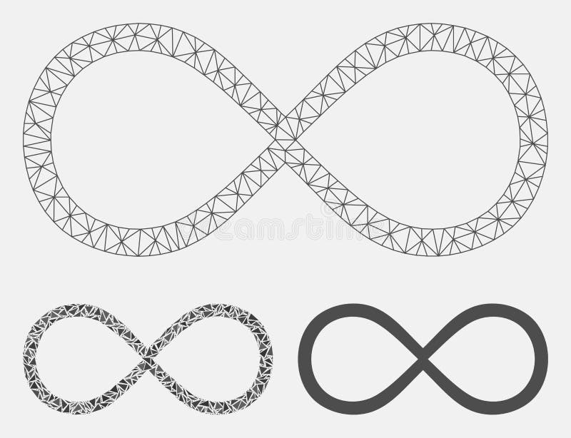 Infinity Collage Of Triangles Stock Vector - Illustration of eternal ...