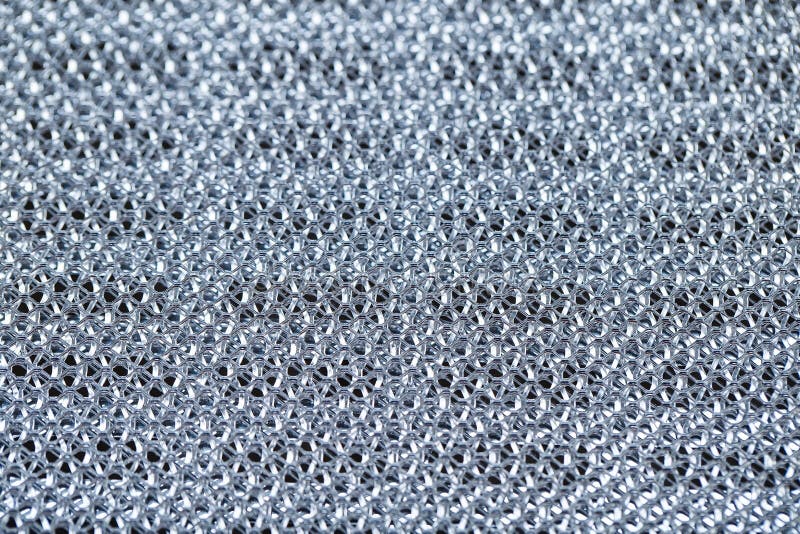 Mesh for the Kitchen Hood. Mesh Texture Close-up. Fine Steel Air Filter ...