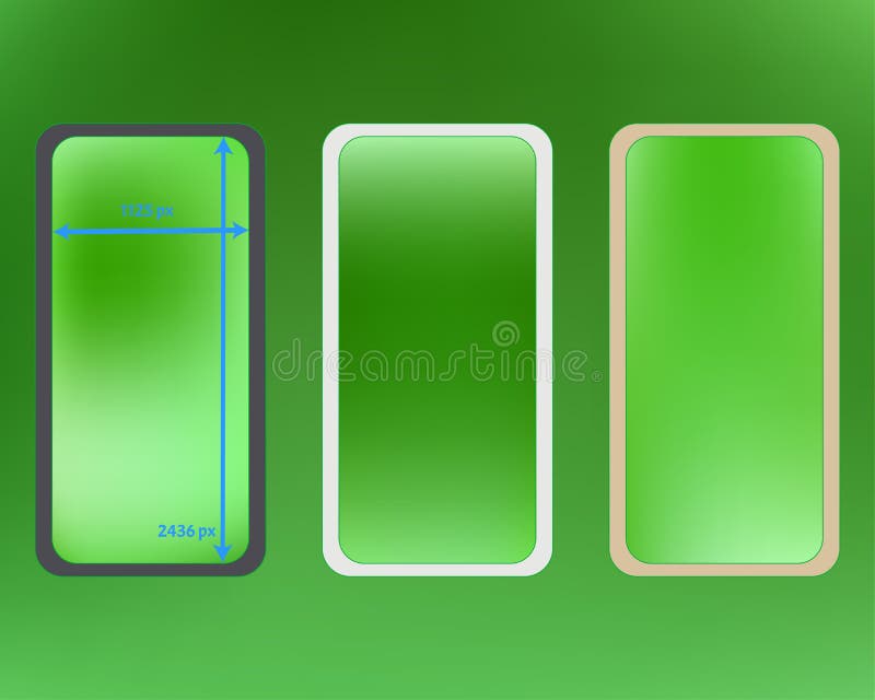 Mesh, Lime Colored Phone Backgrounds Kit. Stock Vector - Illustration ...