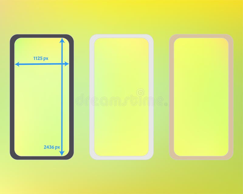 Mesh, Multicolor Phone Backgrounds Kit. Stock Vector - Illustration of ...