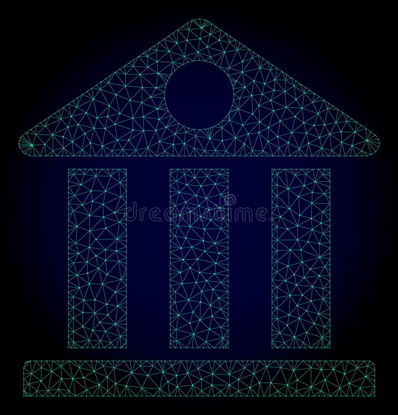 Museum Polygonal Frame Vector Mesh Illustration Stock Vector ...