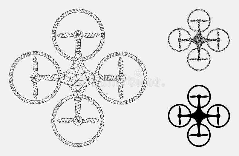 Nanocopter Vector Mesh Wire Frame Model and Triangle Mosaic Icon Stock ... Nanocopter Vector Mesh Wire Frame Model and Triangle Mosaic Icon Stock ...
