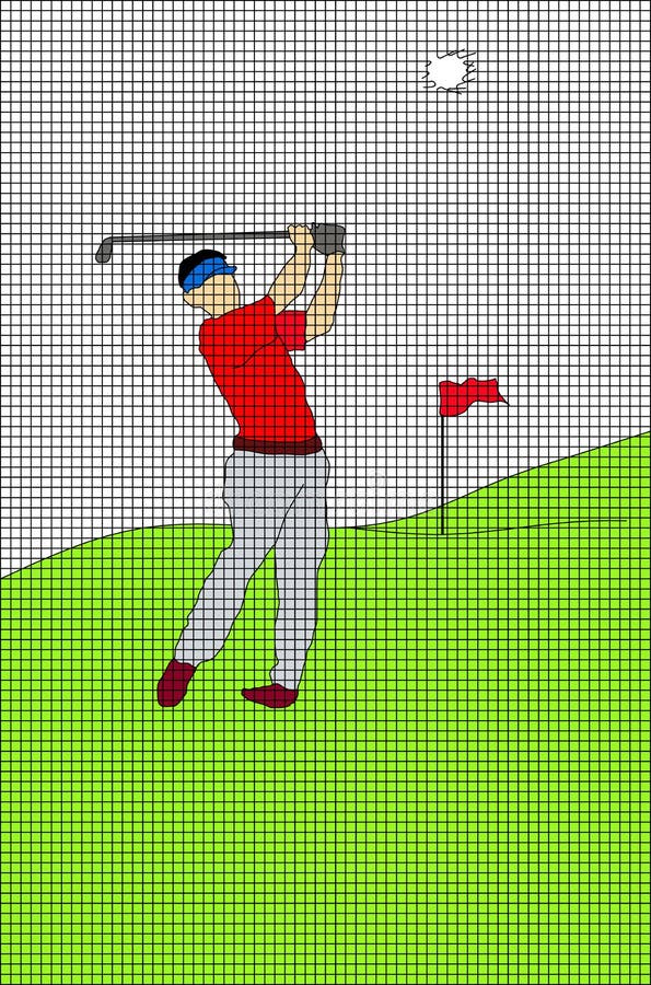 Geometric Golfer Stock Illustrations – 468 Geometric Golfer Stock ...