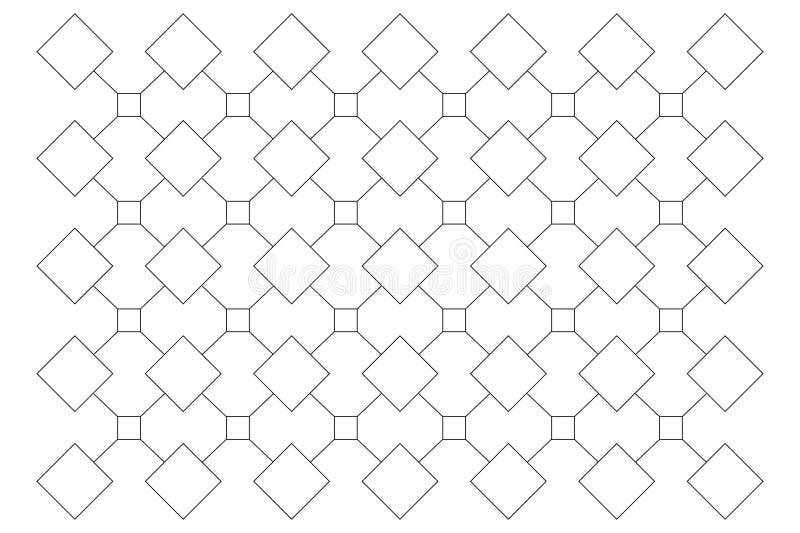 Mesh Pattern with Square Design on White Background Stock Vector ...