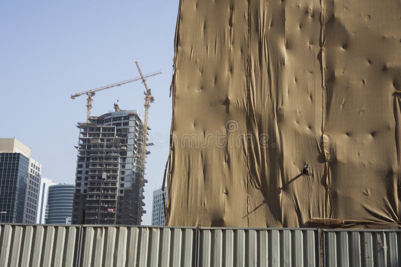 Mesh for Protection in Construction Industry Stock Image - Image of ...